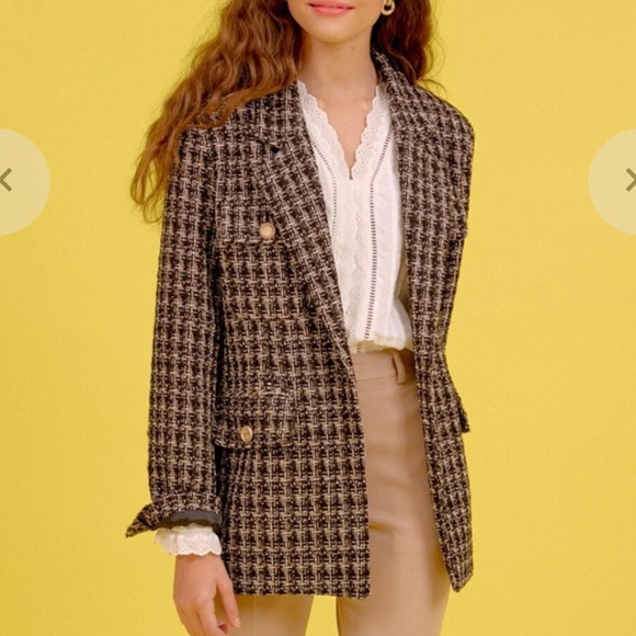 your name here | Jackets & Coats | Your Name Here Tweed Jacket Black ...